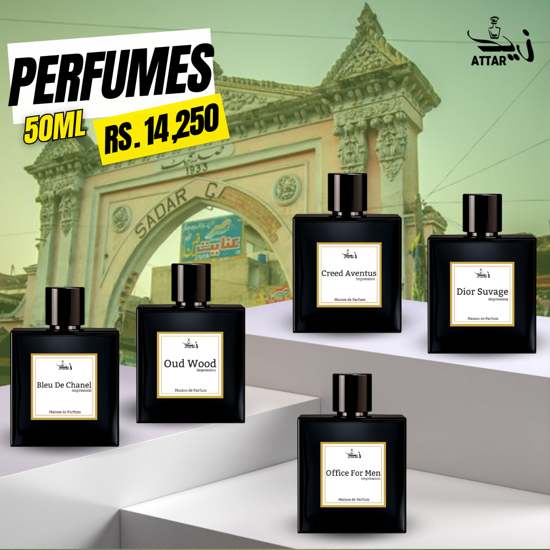 Five World Famous 50ml Perfumes - Mandi Bahauddin Deal – Zaid Attar Wale
